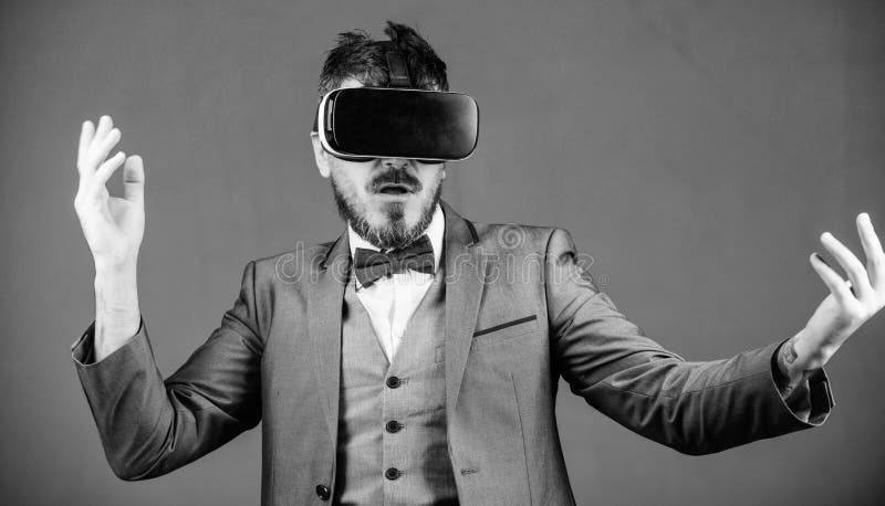 In My Virtual World. Virtual Reality Goggles. Modern Business. Digital ...