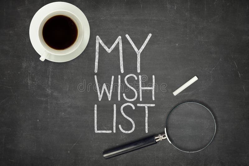 My wish list concept stock image. Image of goal, hope - 57685403