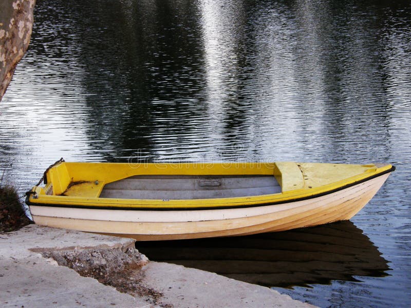 My yellow boat stock image. Image of portugal, romantic - 13788107
