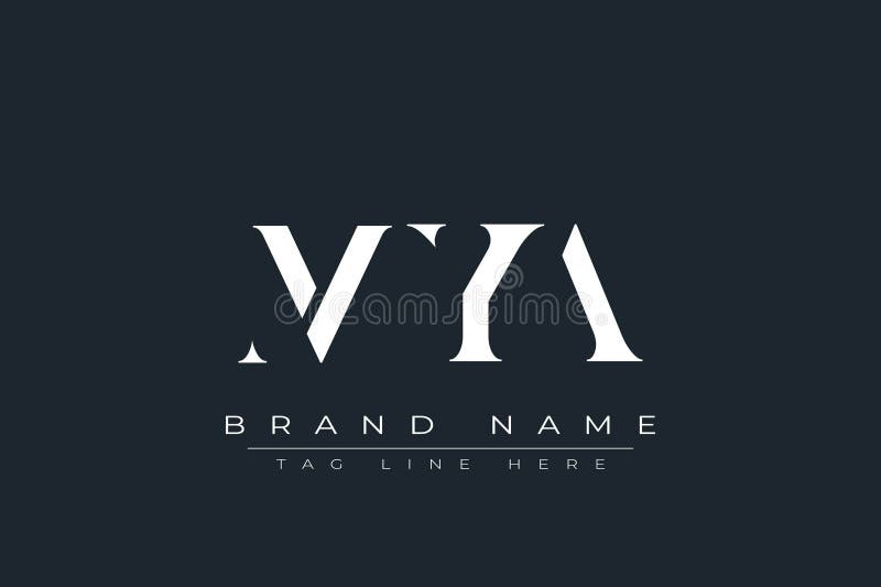 MYA Abstract Letter Logo Design Stock Vector - Illustration of logotype ...