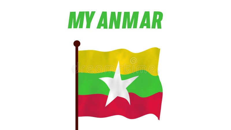 Myanmar Animated Video Raising the Flag, Introduction of the Country ...