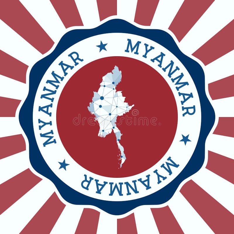 Myanmar Badge. stock vector. Illustration of internet - 218930434