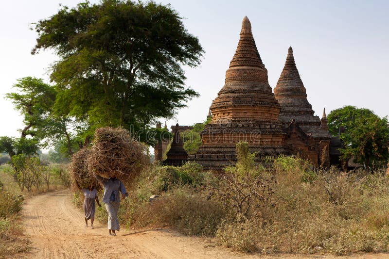Myanmar - Bagan editorial image. Image of story, effort - 85893680