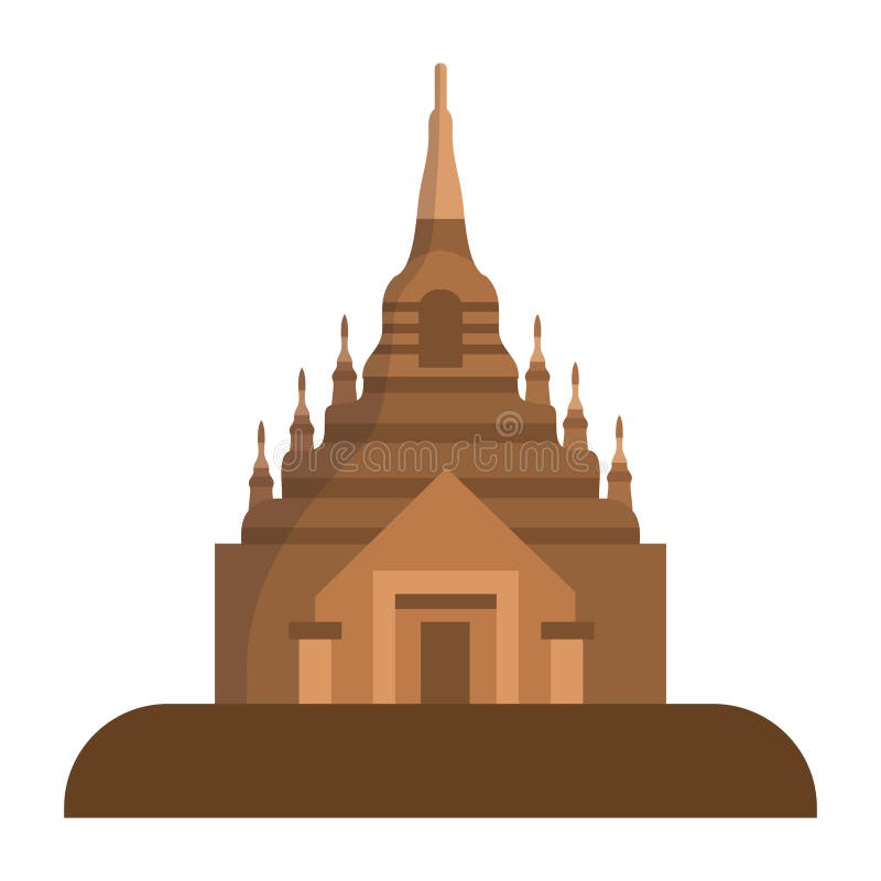 Myanmar bagan temple stock illustration. Illustration of buddhism ...