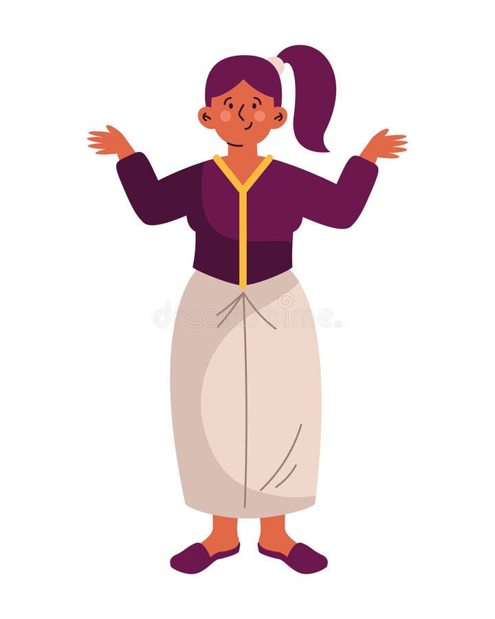 Myanmar beautiful woman stock illustration. Illustration of temple ...