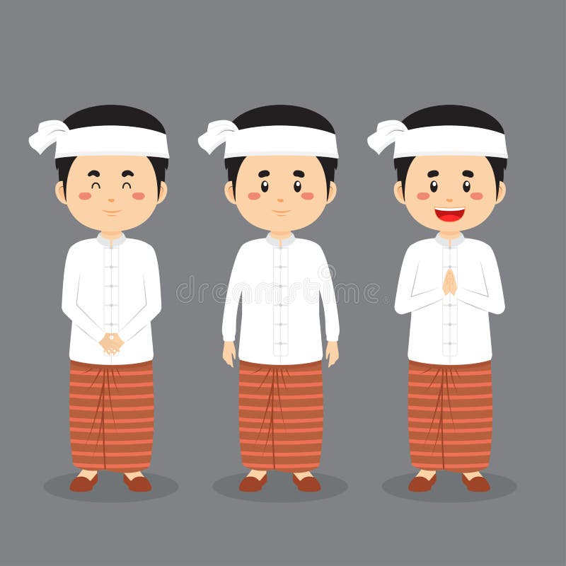 Avatar of a Myanmar Student Character Stock Vector - Illustration of ...
