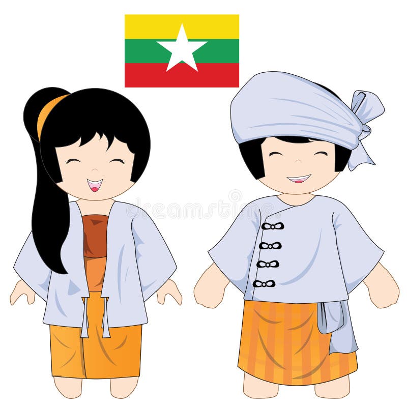 Burma Traditional Clothing Boy Boys' Costumes Children's Costumes