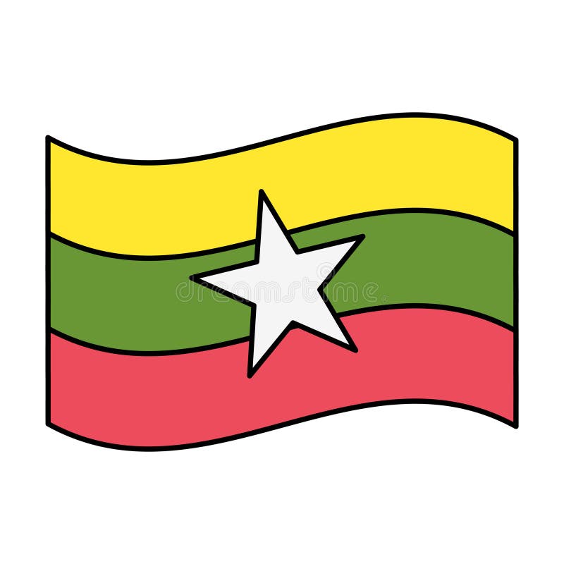 Myanmar Flag Vector Icon Element Illustration Stock Vector ...