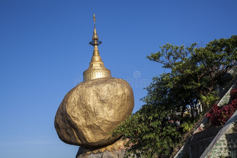 Myanmar Golden Temple stock image. Image of buddhist - 131971785