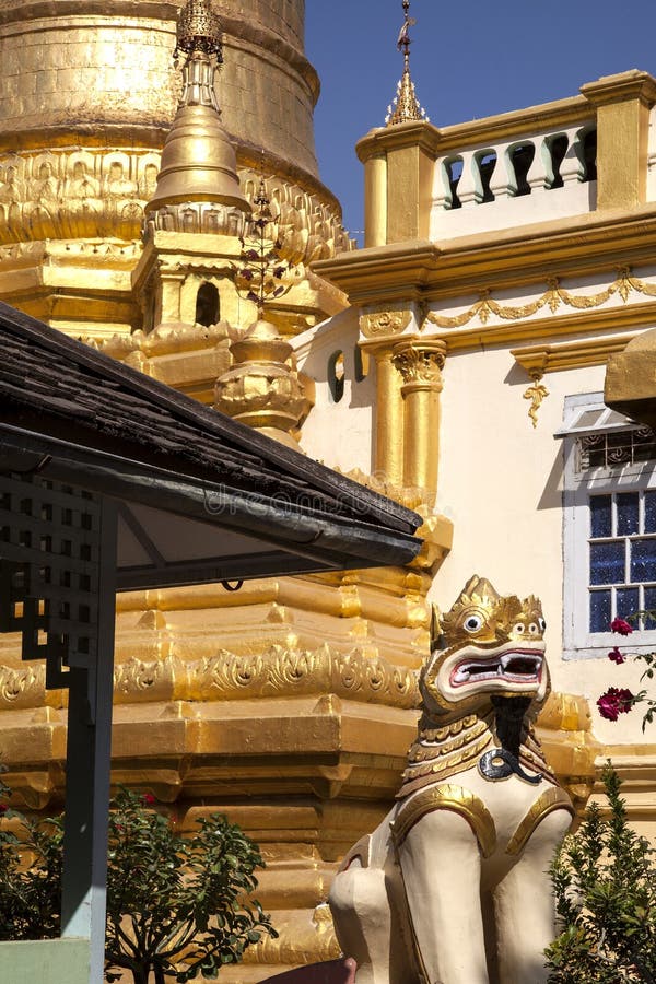 Myanmar Golden Temple stock photo. Image of myanmar, pagoda - 29376162