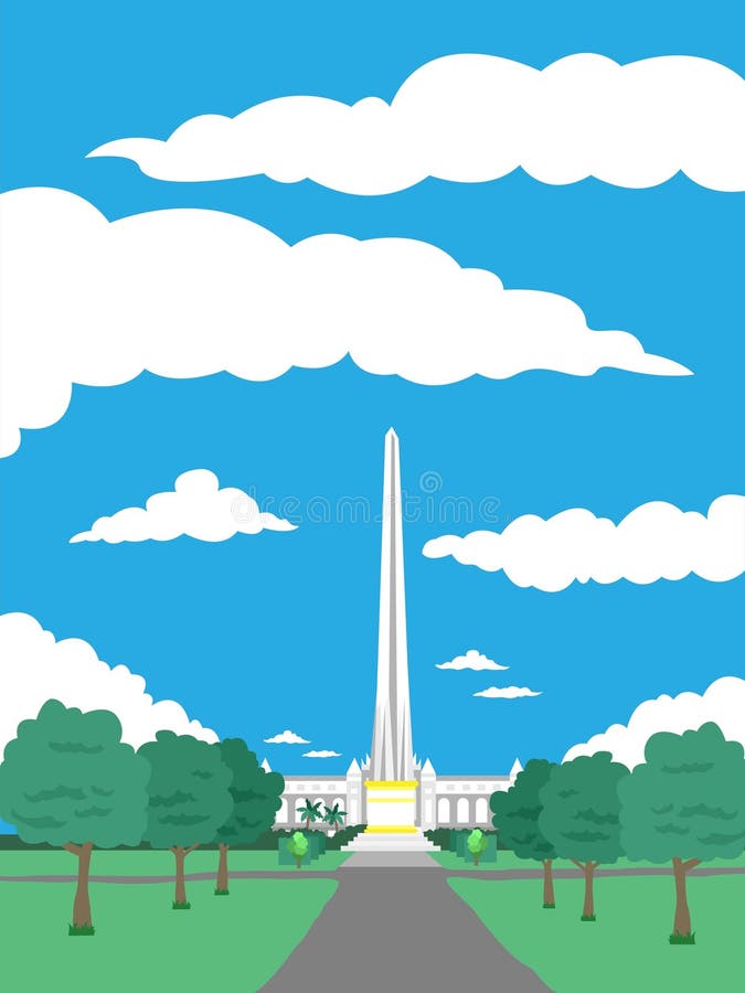 Myanmar Independence Day, National Independence Monument Stock Vector ...