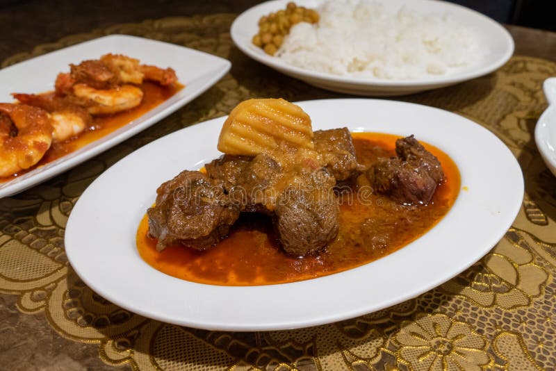 Myanmar Lamb Curry in Plate Stock Photo - Image of asia, india: 157993448