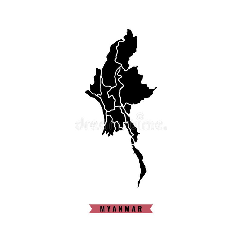 Myanmar Map Vector Design Template Illustration Stock Vector ...