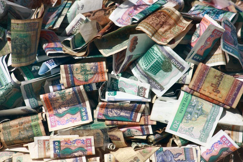 Myanmar money stock photo. Image of finance, bank, backgrounds - 20191986