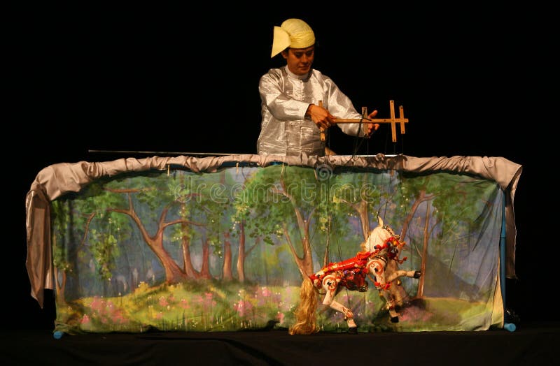 Myanmar puppet editorial stock image. Image of solo, cultural - 44750164