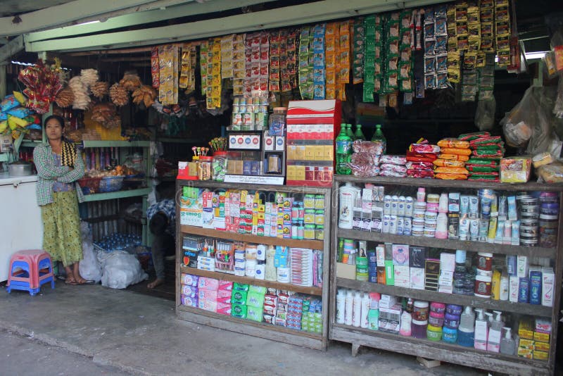 Myanmar s shop editorial image. Image of bazaar, inventory - 61612935