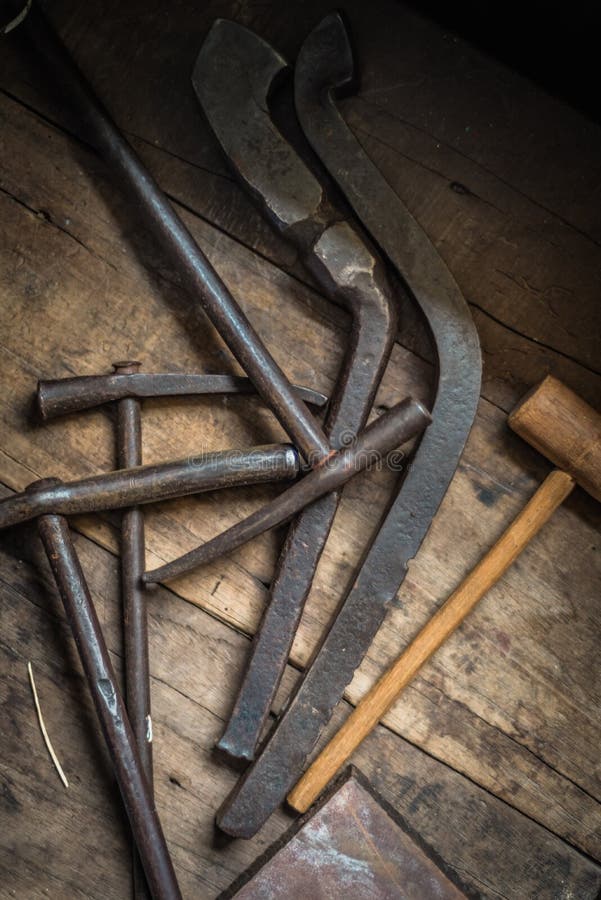 Myanmar Silversmith Making the Silver Bowl Stock Photo - Image of metal ...