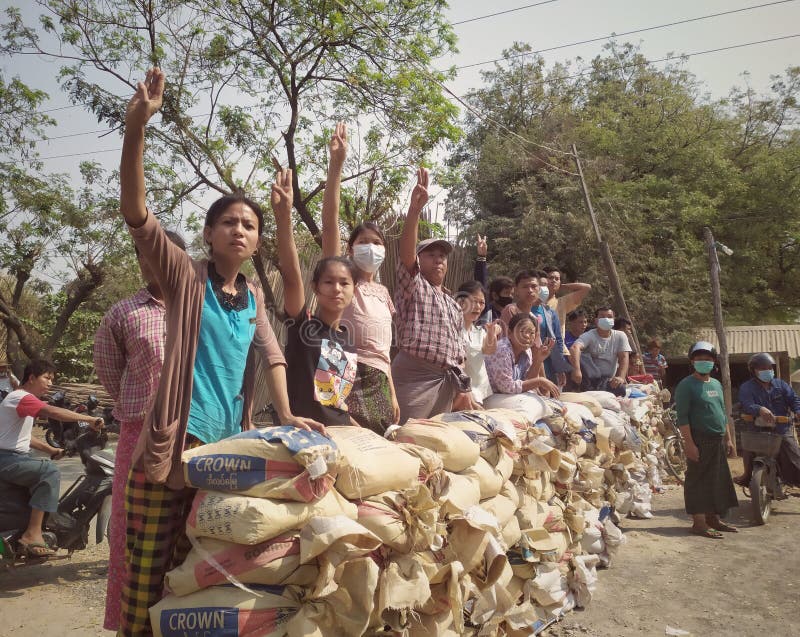 Myanmar Spring Revolution for Democracy Editorial Stock Image - Image ...