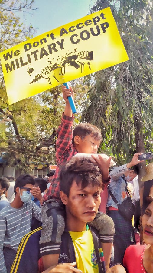 Myanmar Spring Revolution for Democracy Editorial Image - Image of ...