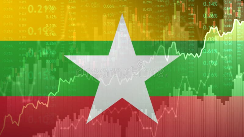 Myanmar Stock Market Growth and Financial Data Visualization Stock ...