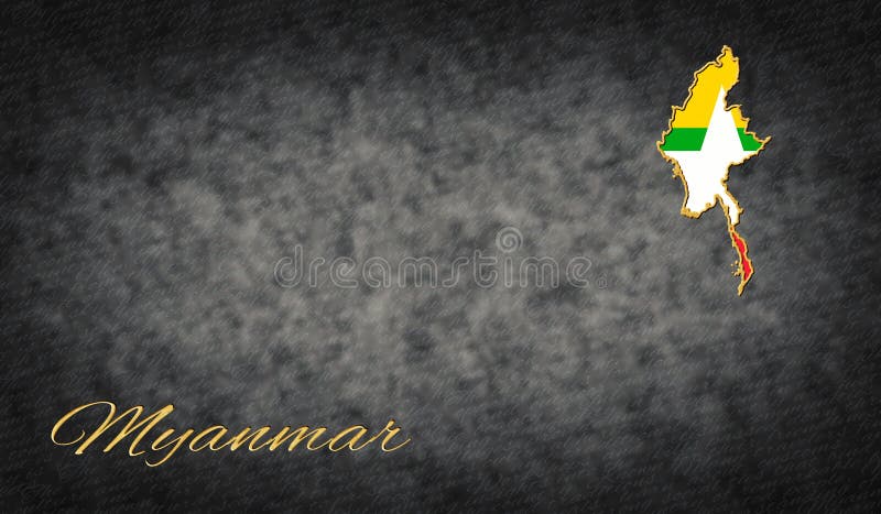 Myanmar Symbols, Map of Myanmar Stock Photo - Image of jewelry, temples ...