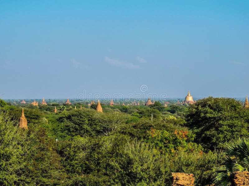 Myanmar Temples in the Summer Editorial Stock Photo - Image of history ...