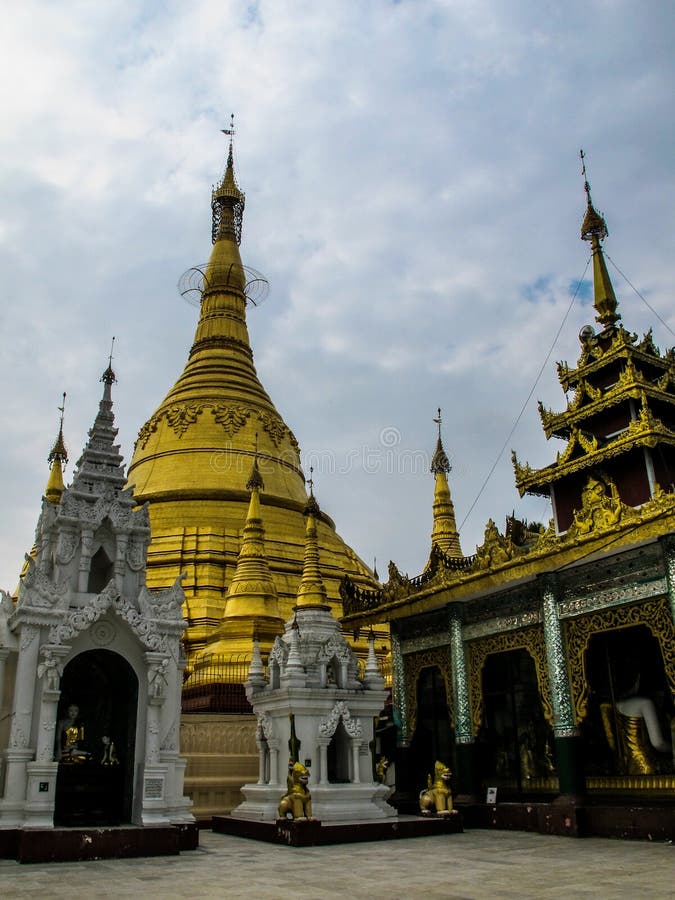 Myanmar Temples in the Summer Stock Image - Image of fields, boat ...