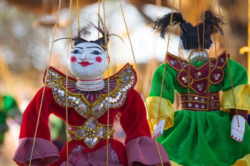 Myanmar Tradition Puppet Souvenir Stock Photo - Image of burma, culture ...