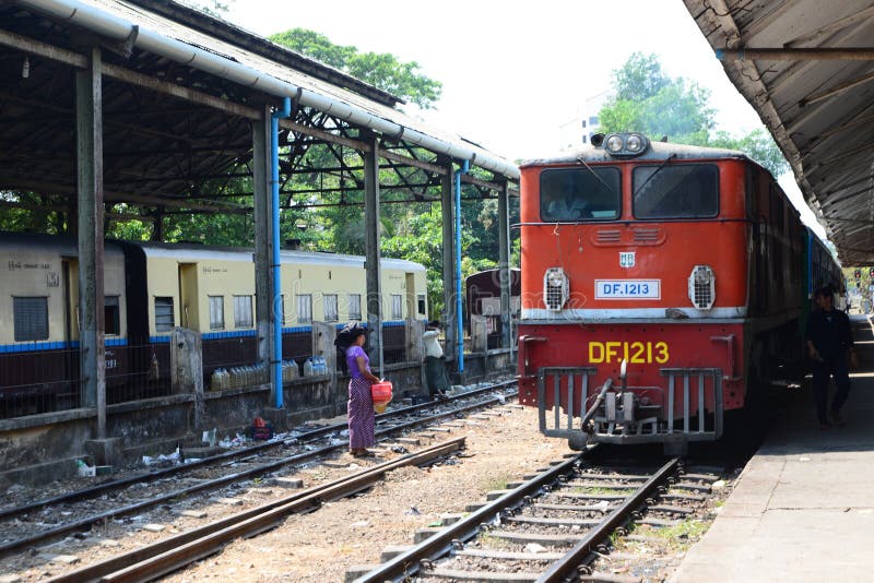Myanmar Train editorial photo. Image of train, railway - 64481791