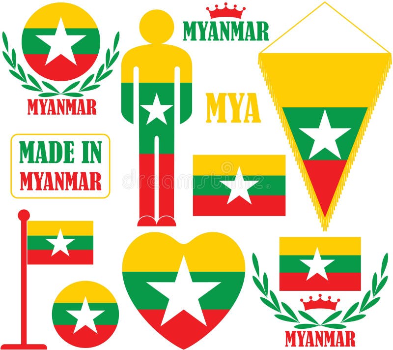 Myanmar stock vector. Illustration of naypyidaw, circle - 49590564