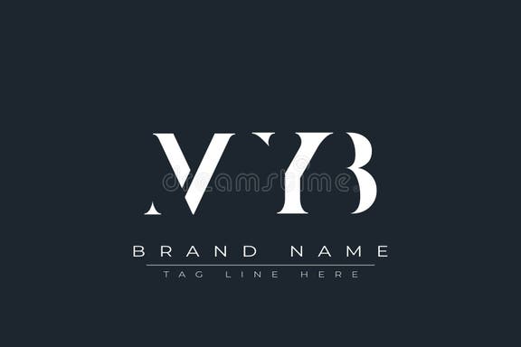 MYB Abstract Letter Logo Design Stock Vector - Illustration of modern ...
