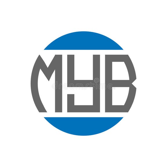 MYB Letter Logo Design on White Background. MYB Creative Initials ...