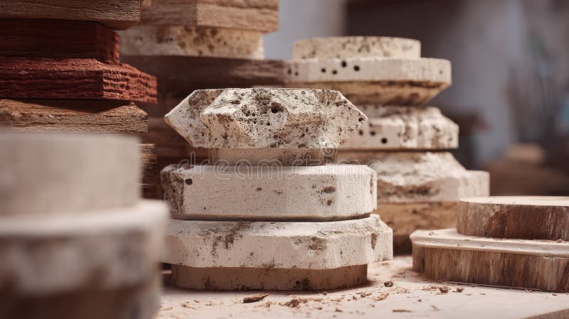 Mycelium Bricks, Sustainable Building Materials Awaiting Processing ...