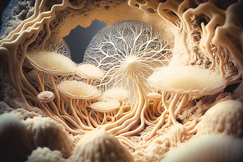 Mycelium network stock image. Image of undergound, connection - 270298095