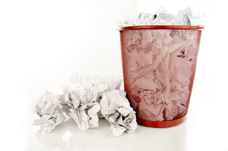 Smulat Kasta Avfall För Papper Fotografering för Bildbyråer - Bild av ...