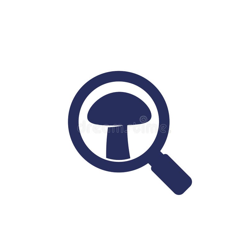 Mycology, Study of Fungi Icon Stock Vector - Illustration of boletus ...