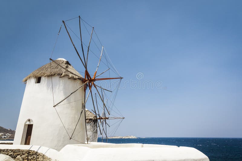 Tradition Greek windmills stock photo. Image of greece - 15860528