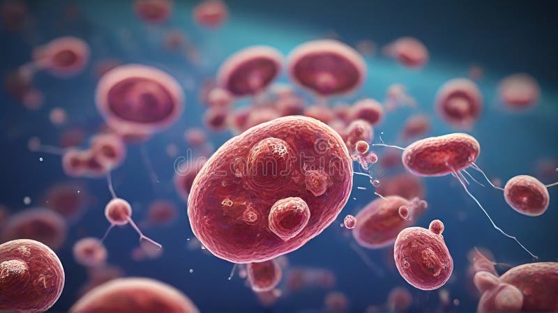 Mycoplasma Pheumoniae without Cell Walls, 3D Illustration Stock ...