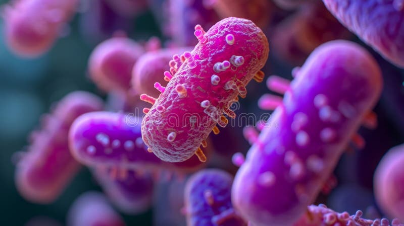 Mycoplasma Pneumoniae Bacteria Under Microscope AI Generated Stock ...