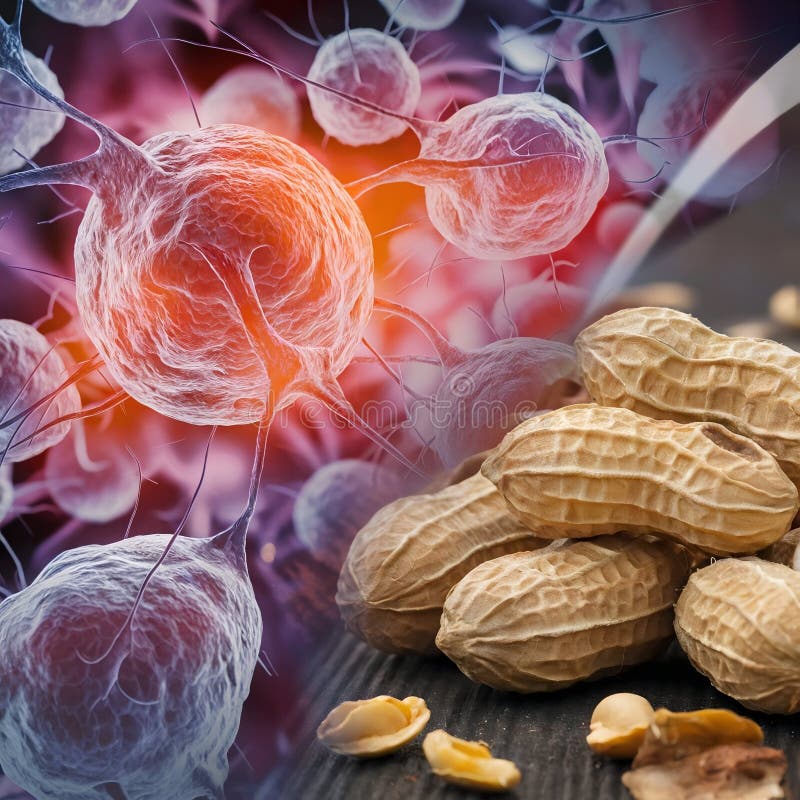 Mycotoxin Aflatoxin in Peanut and Cancer Stock Image - Image of disease ...