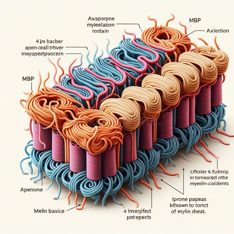 Myelin Basic Protein (MBP) Axonal Myelination Relies Heavily Uo Stock ...