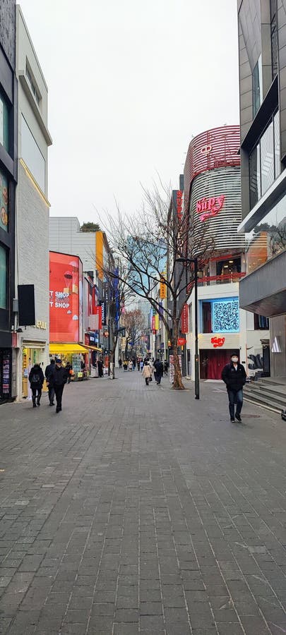 Myeongdong south korea editorial photography. Image of transport ...