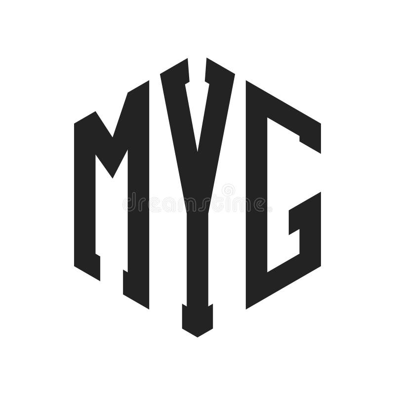 MYG Logo Design. Initial Letter MYG Monogram Logo Using Hexagon Shape ...