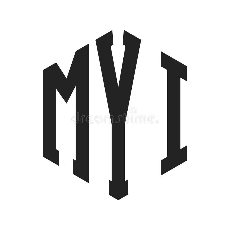 MYI Logo Design. Initial Letter MYI Monogram Logo Using Hexagon Shape ...
