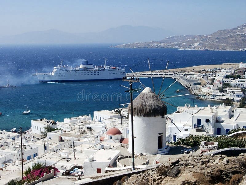 Mykonos view stock photo. Image of holiday, mykonos, europe - 11738
