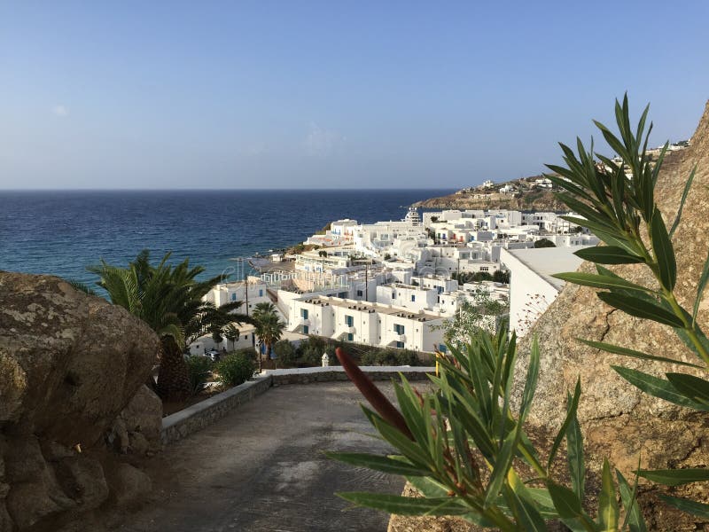 Mykonos Greece stock image. Image of seaside, island - 82216647
