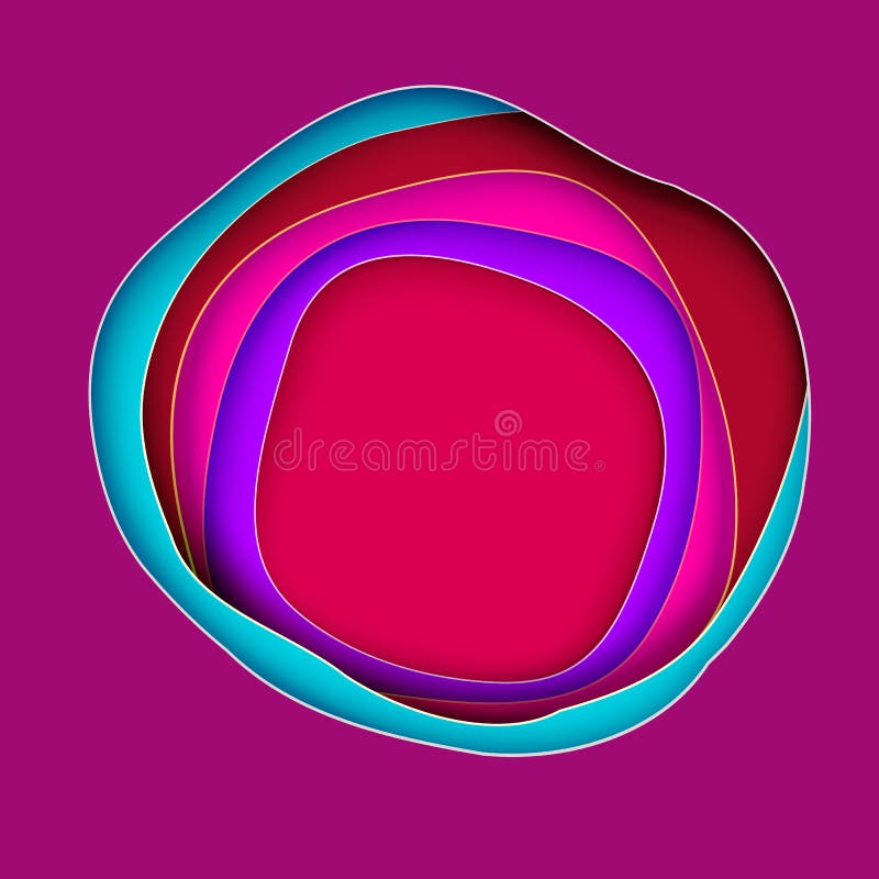 Mylti Colored Paper Cut Shapes Stock Vector - Illustration of frame ...