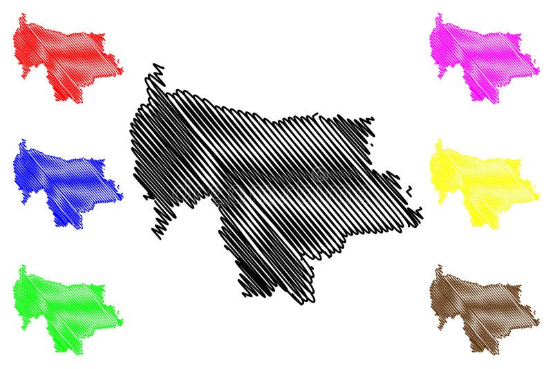 Mymensingh Division Map Vector Stock Vector - Illustration of national ...