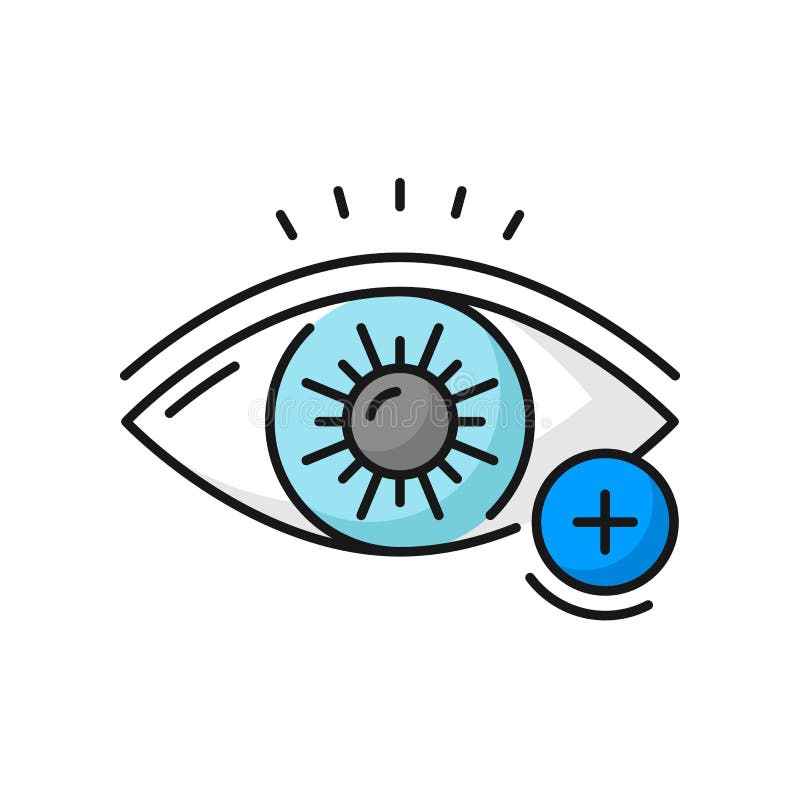Myopia Eye Icon, Sight Vision, Farsightedness Stock Vector ...
