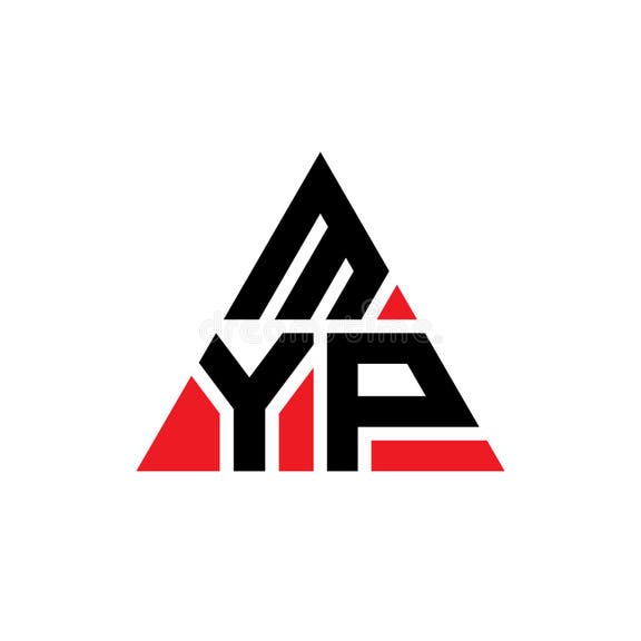 MYP Triangle Letter Logo Design with Triangle Shape. MYP Triangle Logo ...